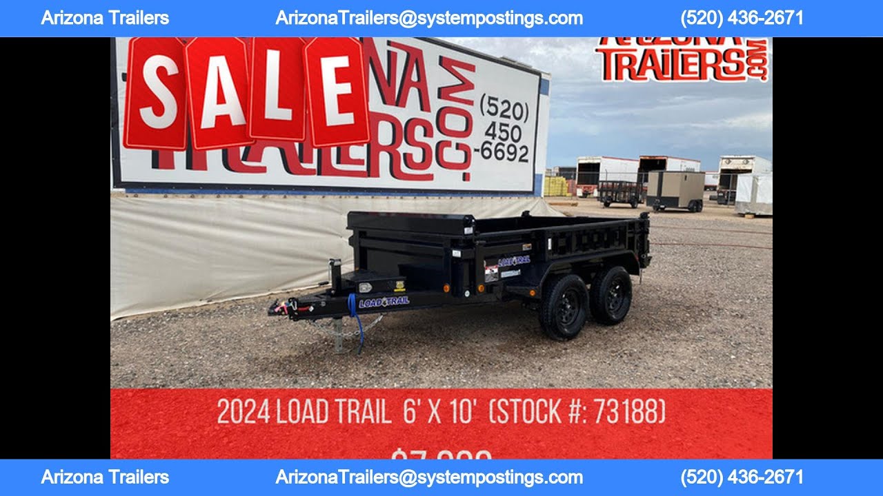 2024 Load Trail 6 X 10 Tandem Axle Dump Trailer - YouTube