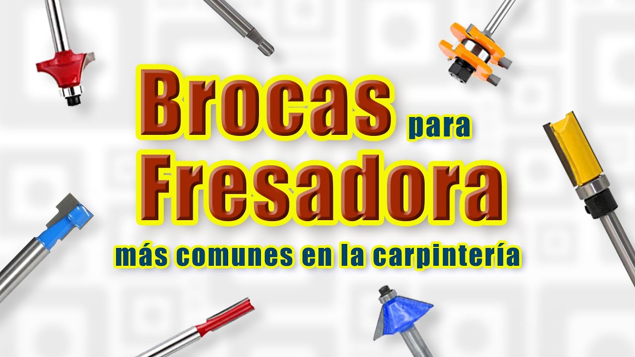 FRESAS para ROUTER - BROCAS para FRESADORA más comunes para la madera ...