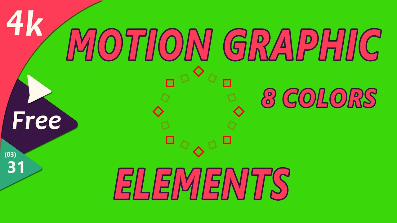 Motion Graphics elements green screen - YouTube