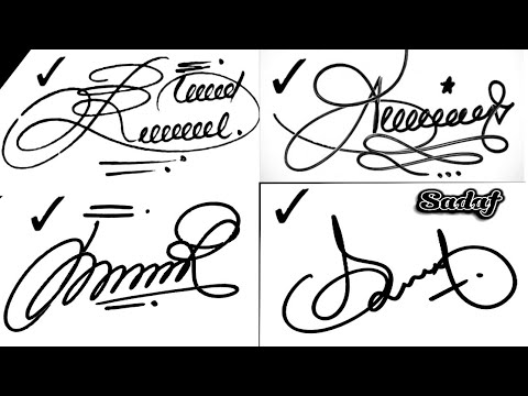 How to Signature your Name | Sign your name | Signature Tips ...