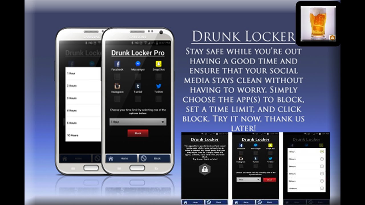 DRUNK LOCKER ★ ---ANDROID APPLICATION ★ - YouTube