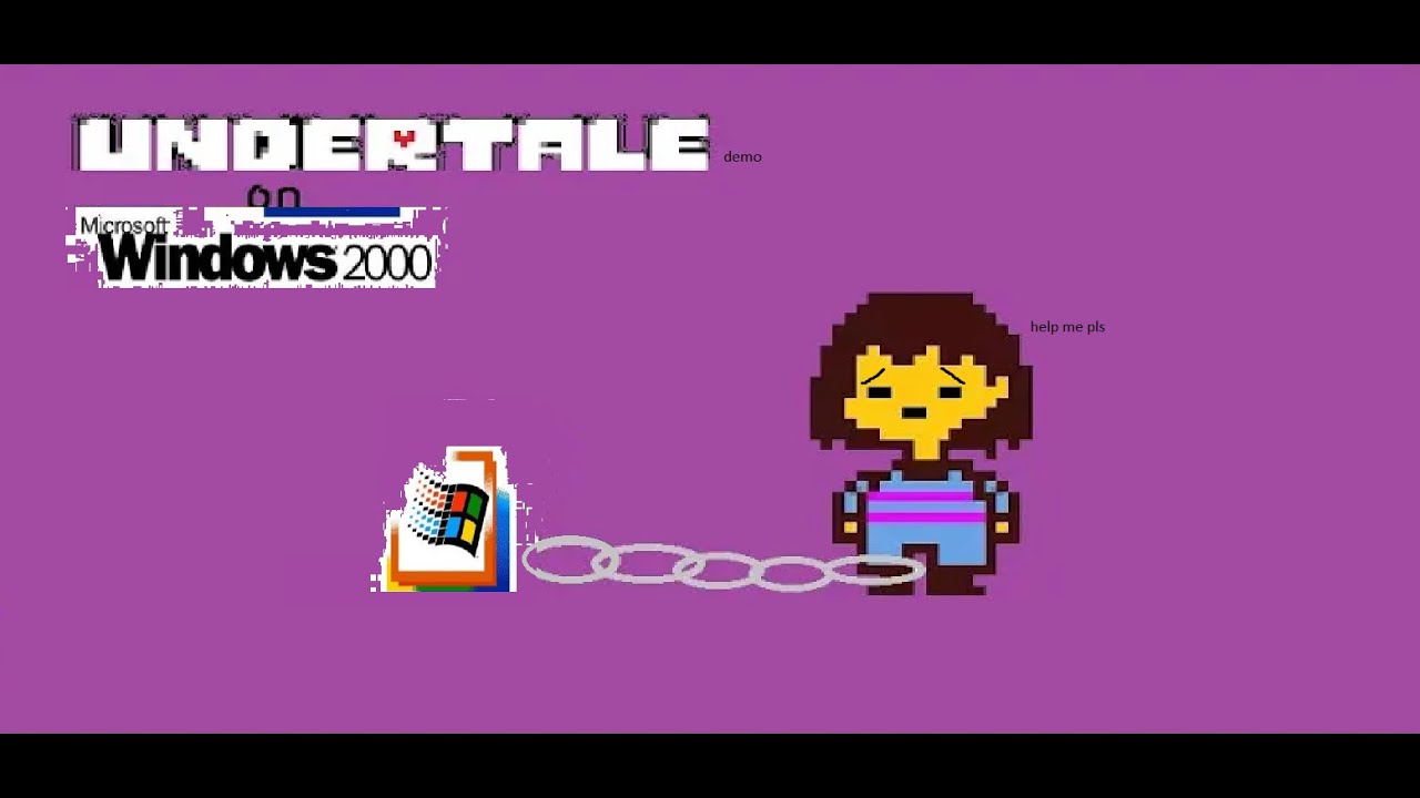 Undertale on windows 2000 (demo ver.) - YouTube