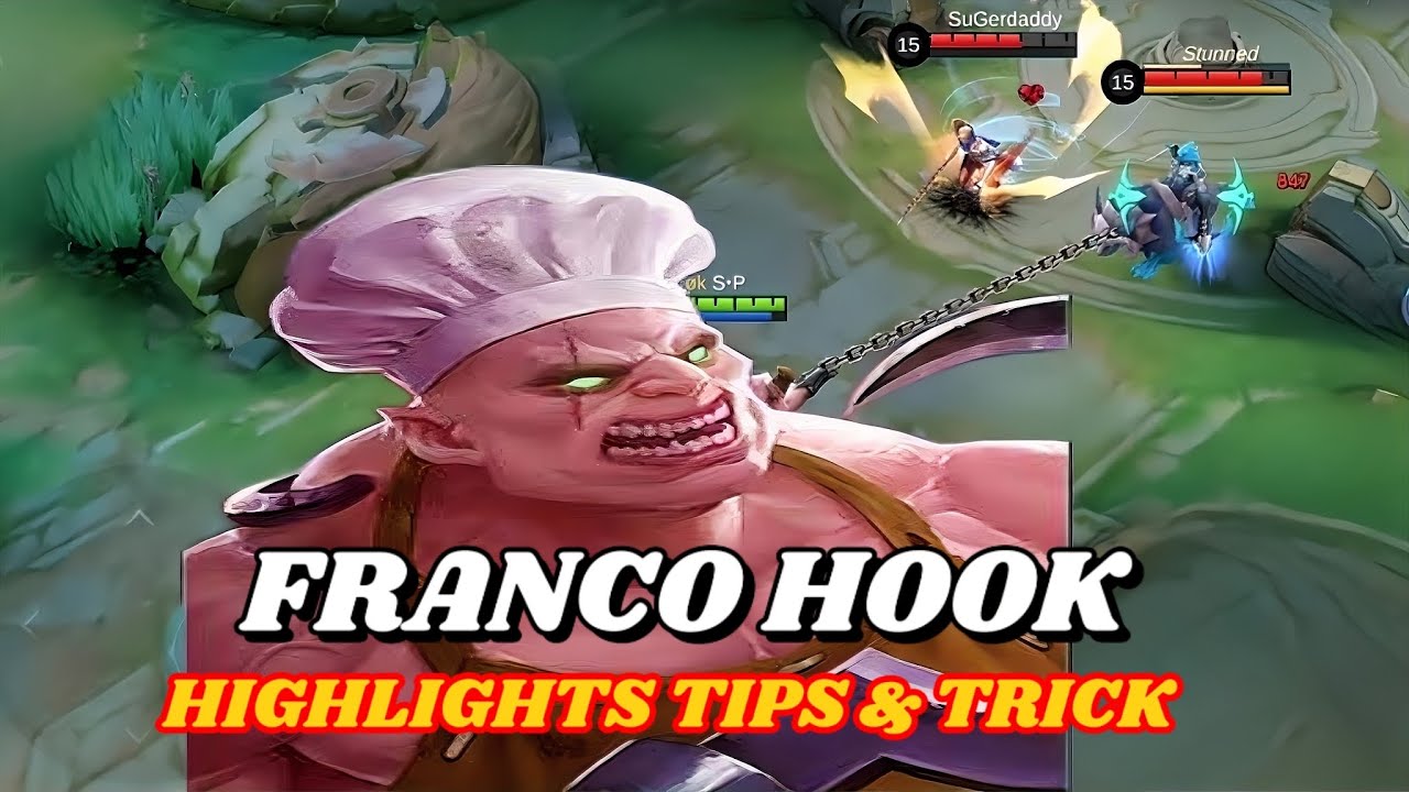 Franco hook highlights!mlbb tips and trick!mobile legends - YouTube