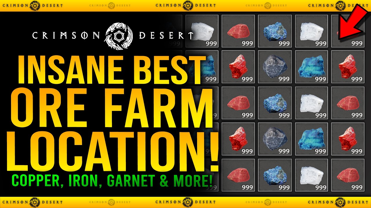 Crimson Desert BEST ORE FARM FOUND - All in One / Epidote, Iron ...