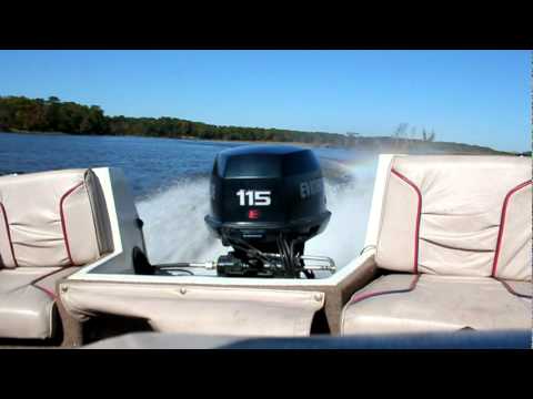 1995 115 hp Evinrude Test 2 - YouTube