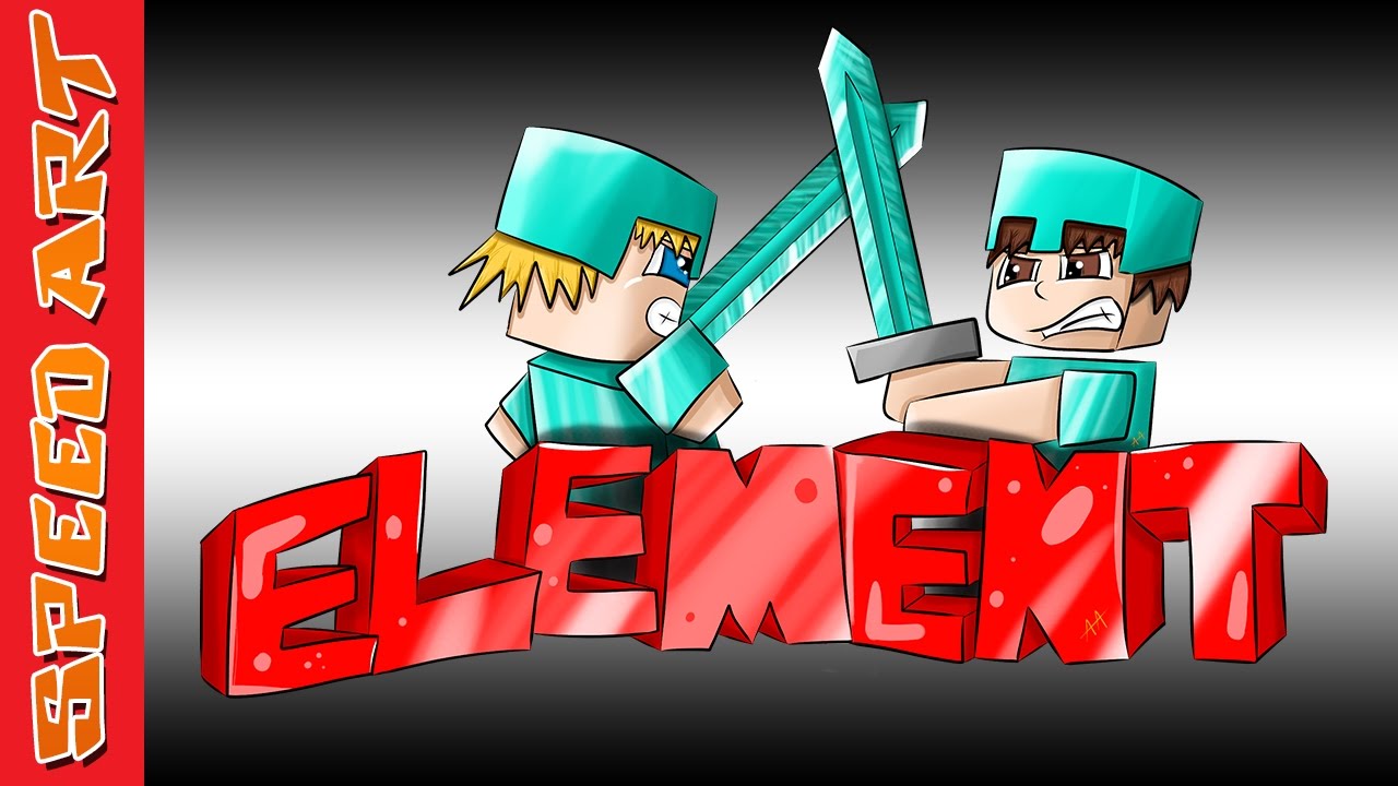 Speed Art Minecraft Server Logo #1 - YouTube