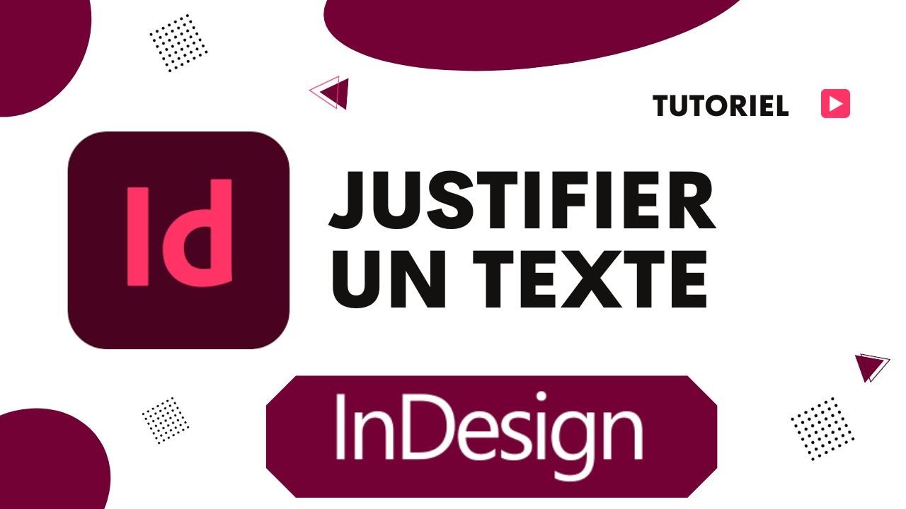Comment justifier un texte sur InDesign - YouTube