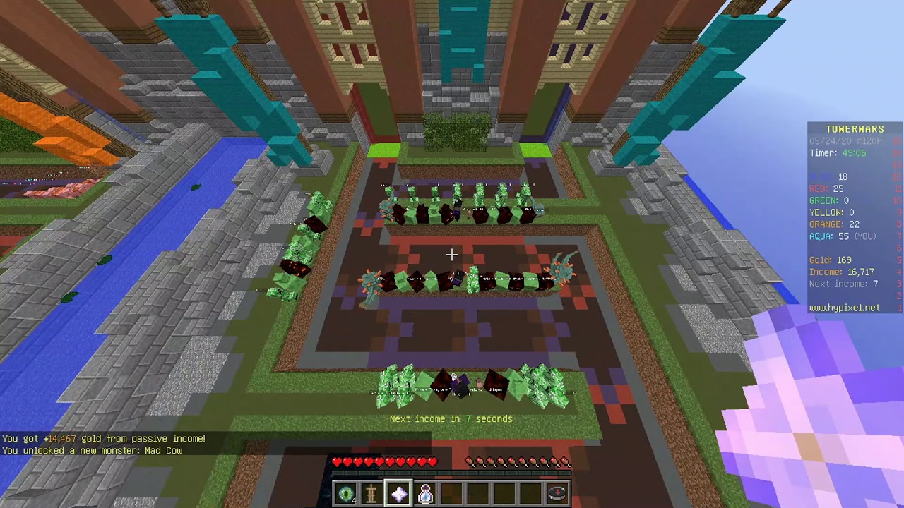 Minecraft【Hypixel】【Tower Wars 塔防战争】#71 - YouTube