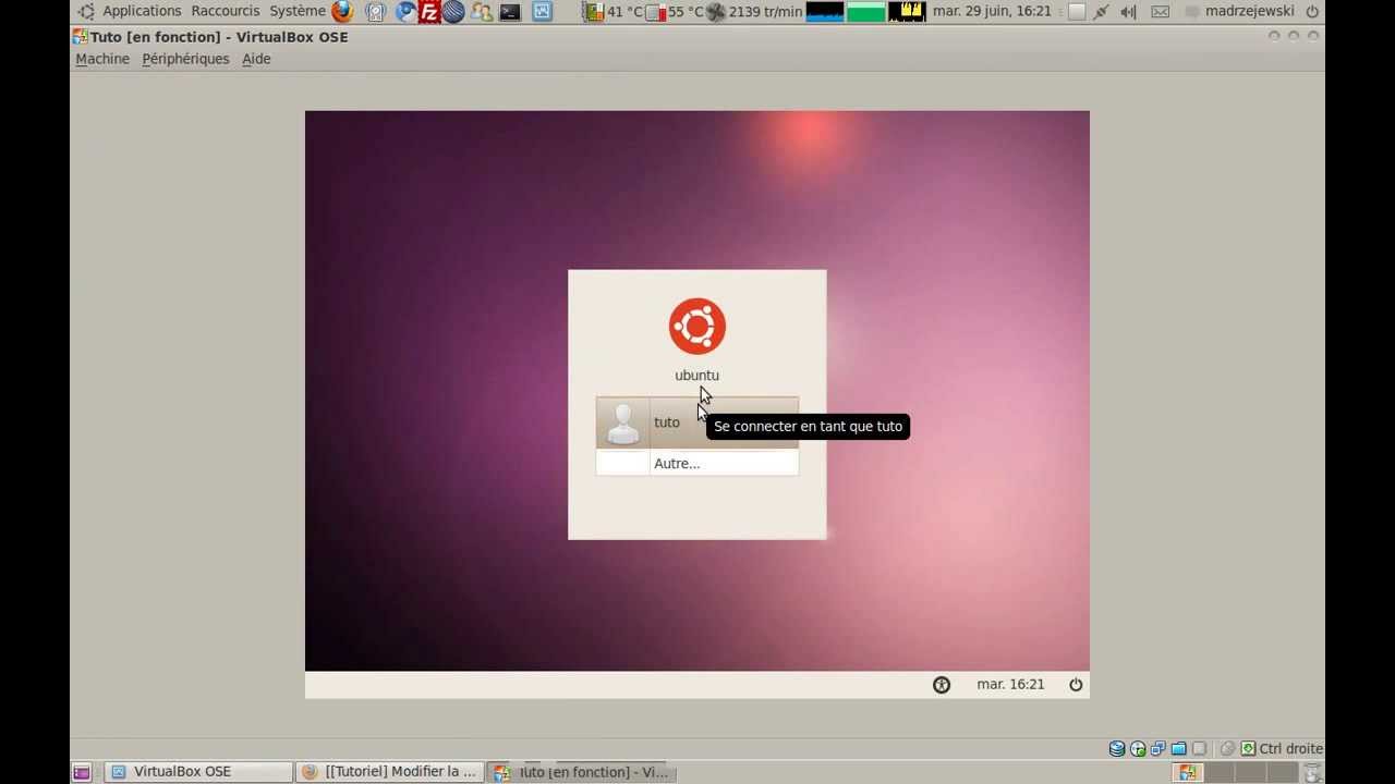 Installer Ubuntu avec le CD-ROM d'installation sur PC - YouTube