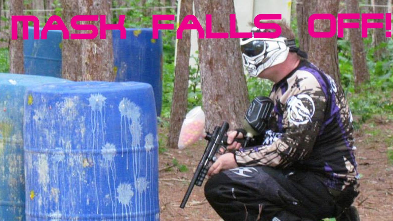 MASK FALLS OFF DURING SPEEDBALL GAME! - YouTube