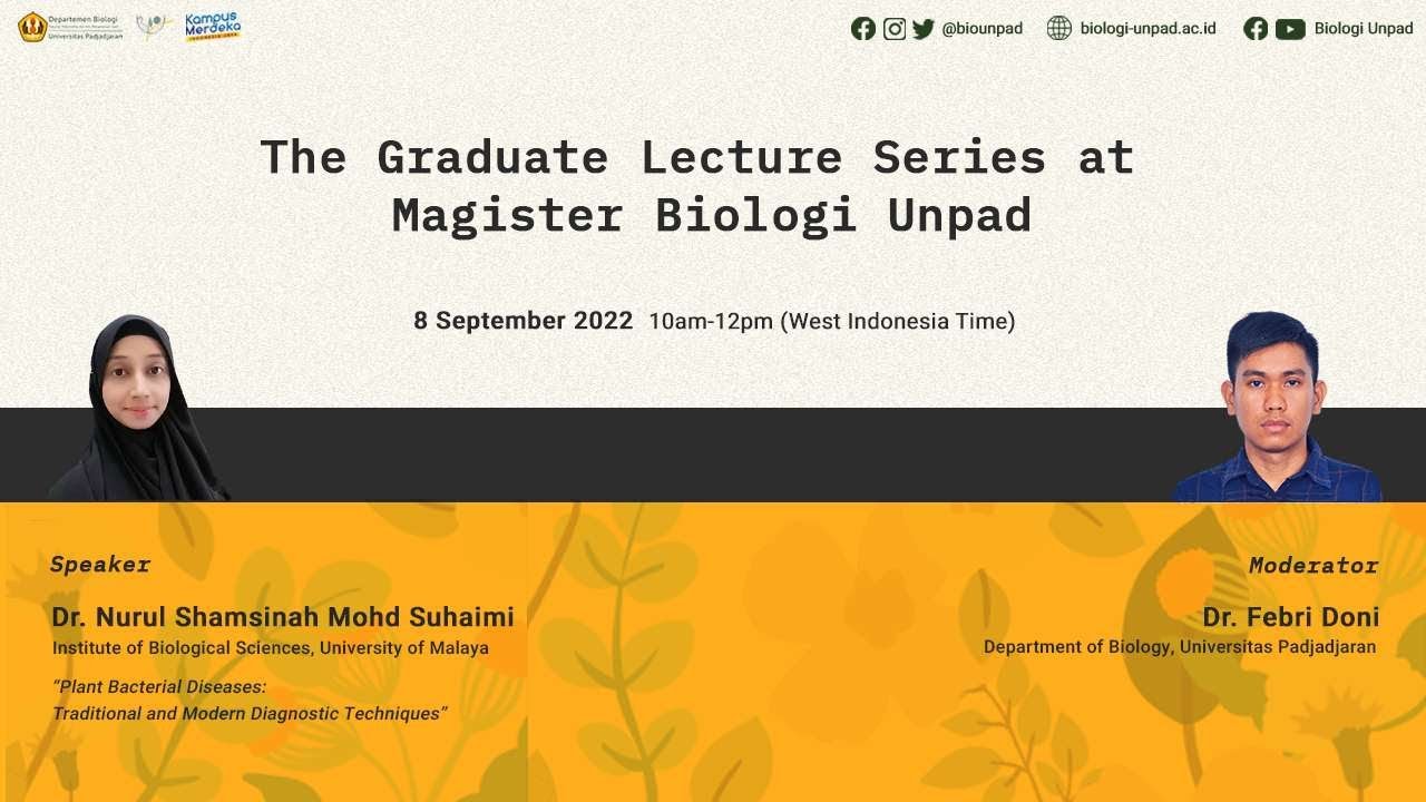 [ Graduate Lecture Series Magister Biologi UNPAD ] - YouTube