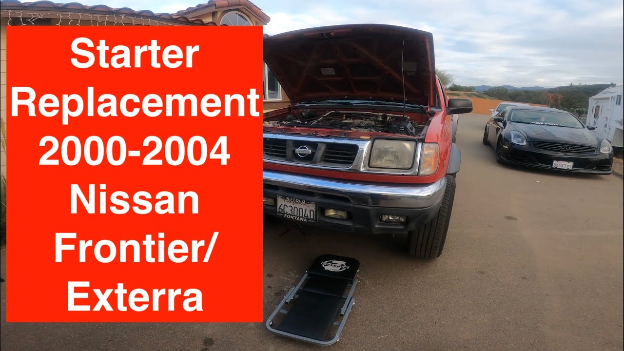 How to replace starter on 2000-2004 Nissan Frontier/Xterra. Como ...