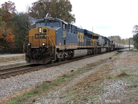 HD: CSX 862 leads CSX V551-31 in Moreland, GA - YouTube