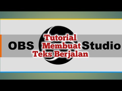 Cara Membuat Teks Berjalan Di OBS - YouTube