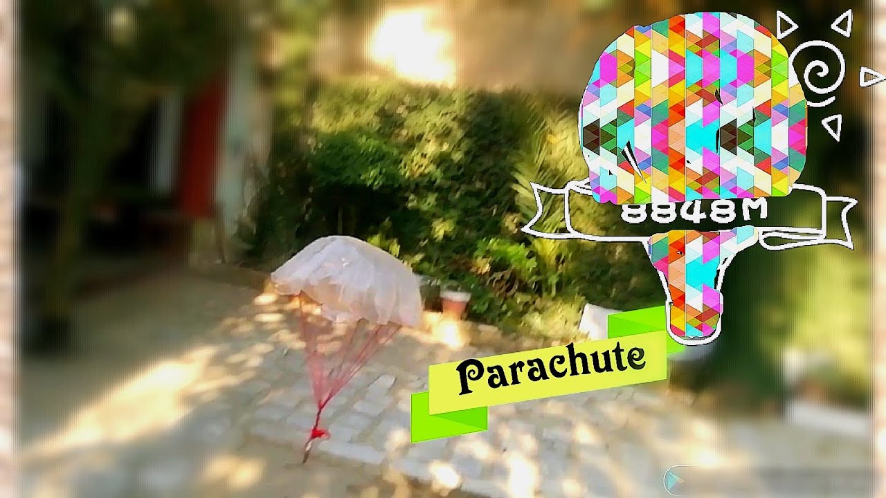 How to make a parachute //simple flying parachute - YouTube