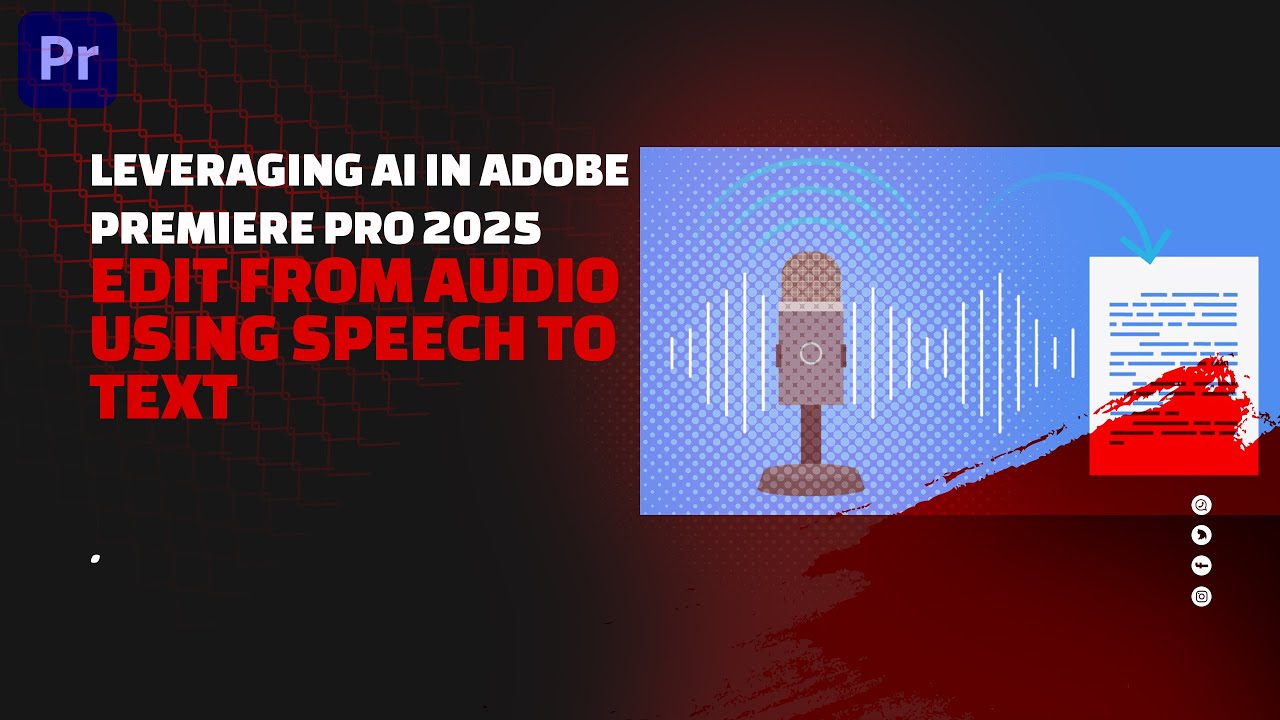 Edit from audio using speech to text Premier Pro 2025 | Speech to Text ...
