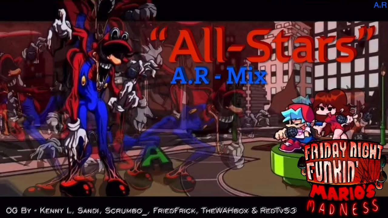 “All-Stars” Remix // Friday Night Funkin’: Mario’s Madness V2 (A.R ...