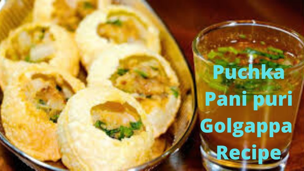 Puchka Pani Puri Golgappa Recipe-How to make Puchka|Smart Coocking ...
