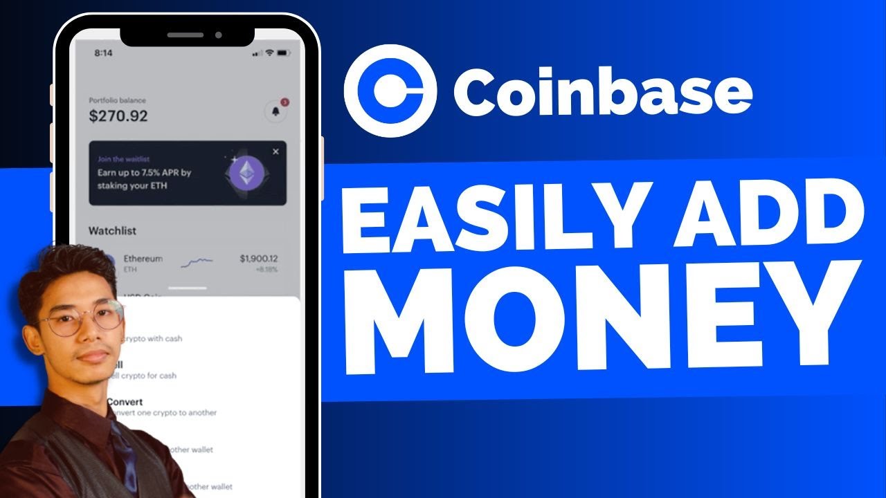 How To Add Money To Coinbase ! - YouTube