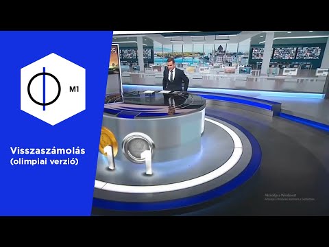 M1 híradó visszaszámolása Olimpia verzióban