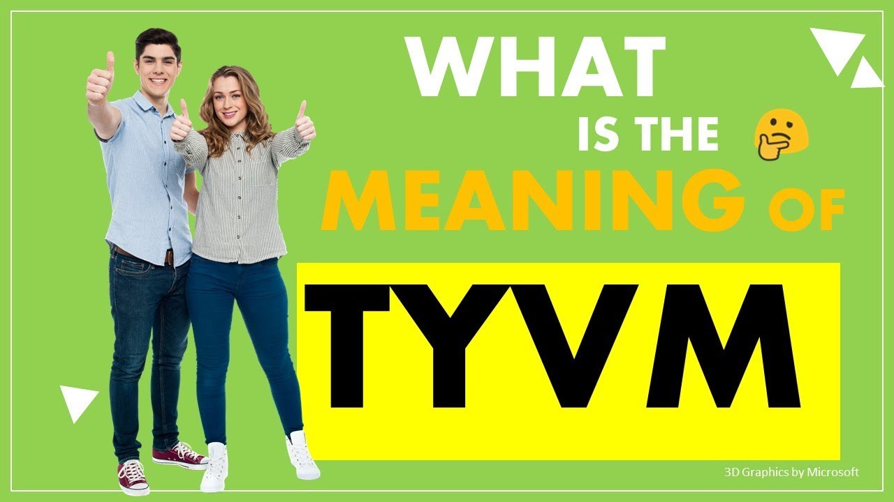 TYVM - what is the meaning of Internet Slang - YouTube