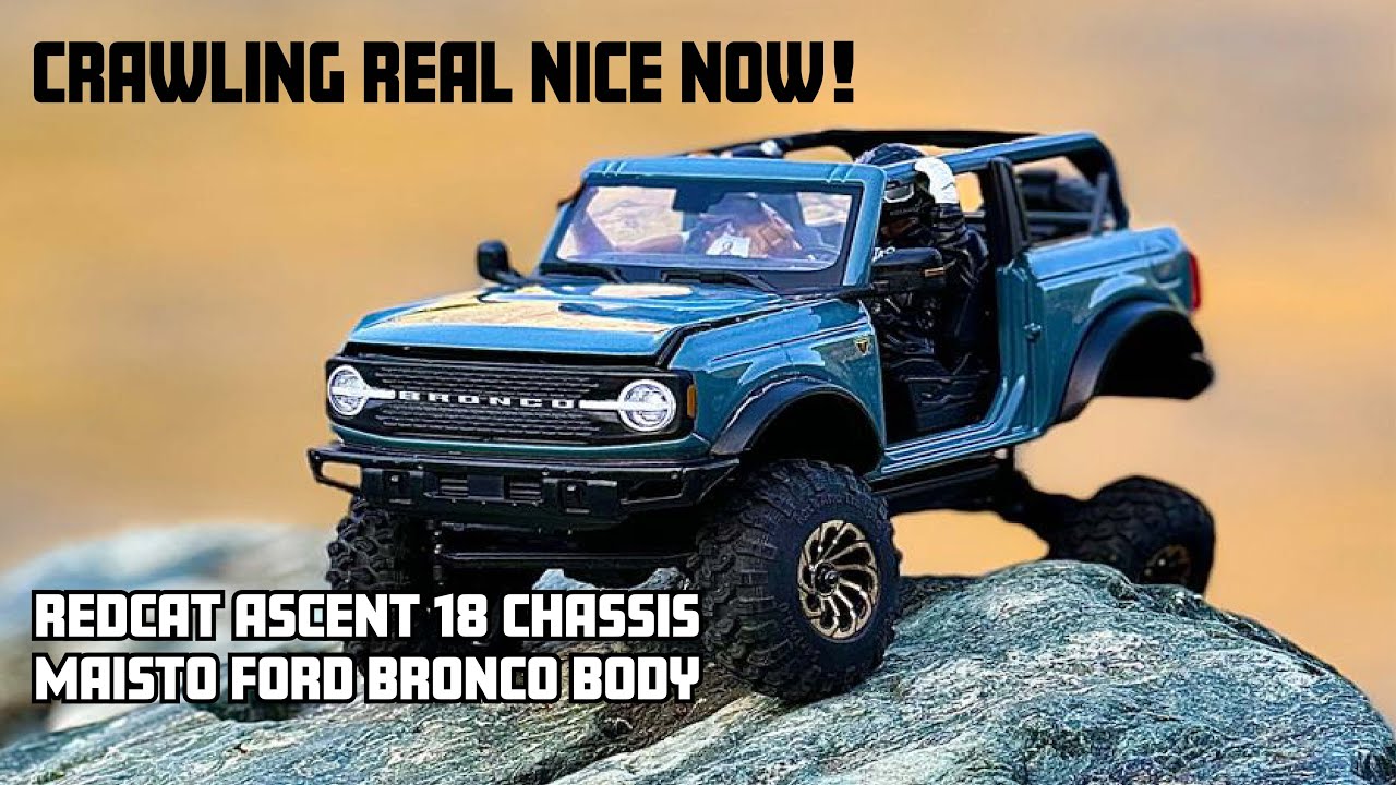 Crawls Real Nice Now! After RedCat Ascent 18 Body Swap w Maisto Diecast ...