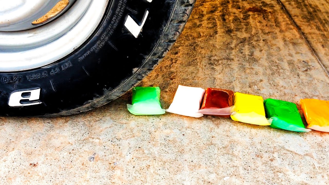 Best crushing thing | tyre crushing |clay crushing - YouTube