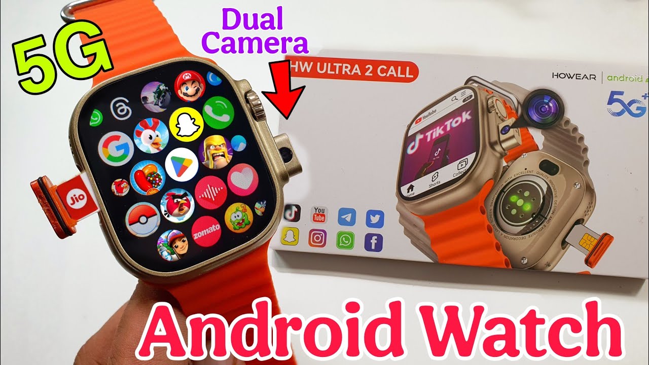 5G Android Smart Watch With Dual Camera & SimCard Insert | Hw Ultra 2 ...