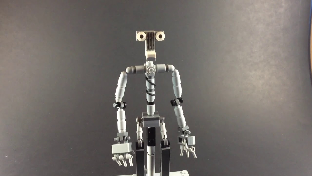 LEGO Endoskeleton with a removable FOXY Mask - YouTube