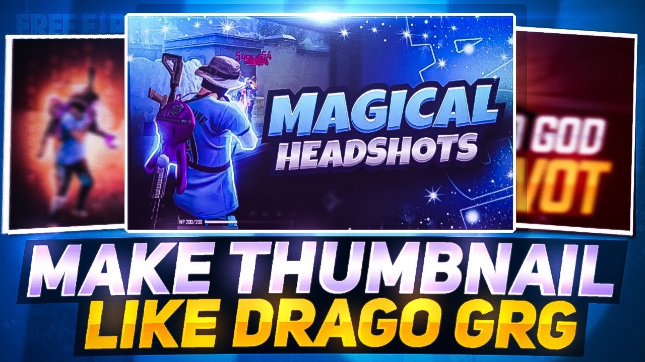 How to make thumbnail like Zerox ff And Drago Grg || Make Free Fire ...