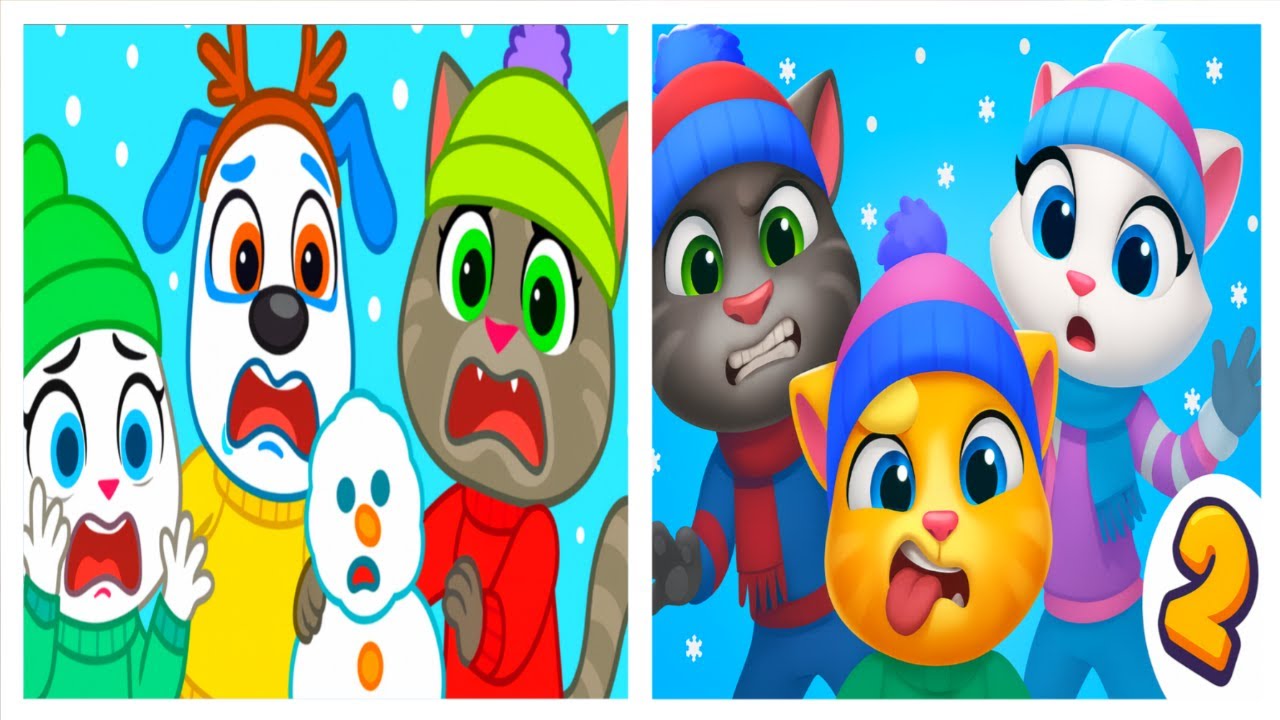 My Talking Tom Friends 2 vs Talking Tom & Friends:World New Update ️ ️ ...