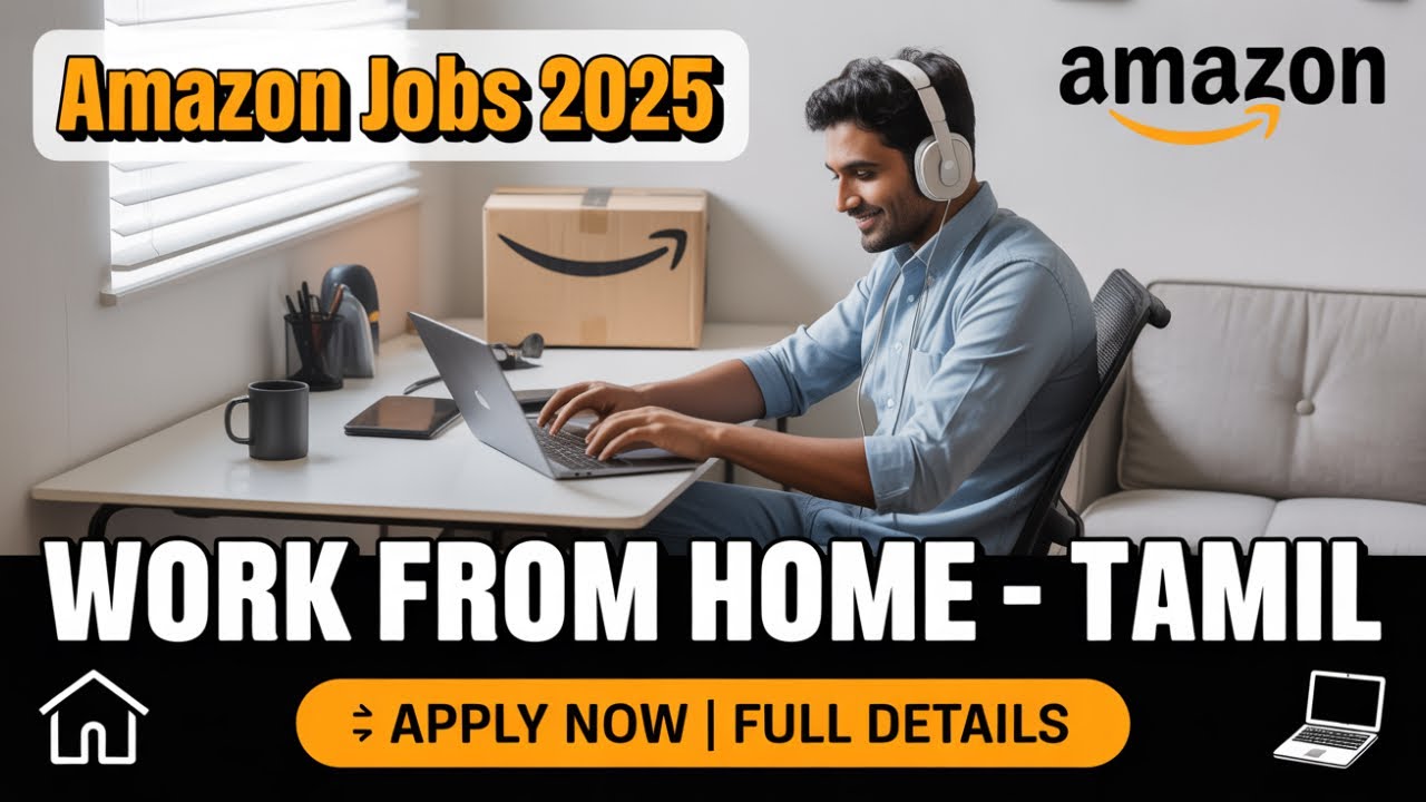 🔴 Amazon Work From Home Jobs Tamil 2025 🔥 MyHR Live Support Advisor ...