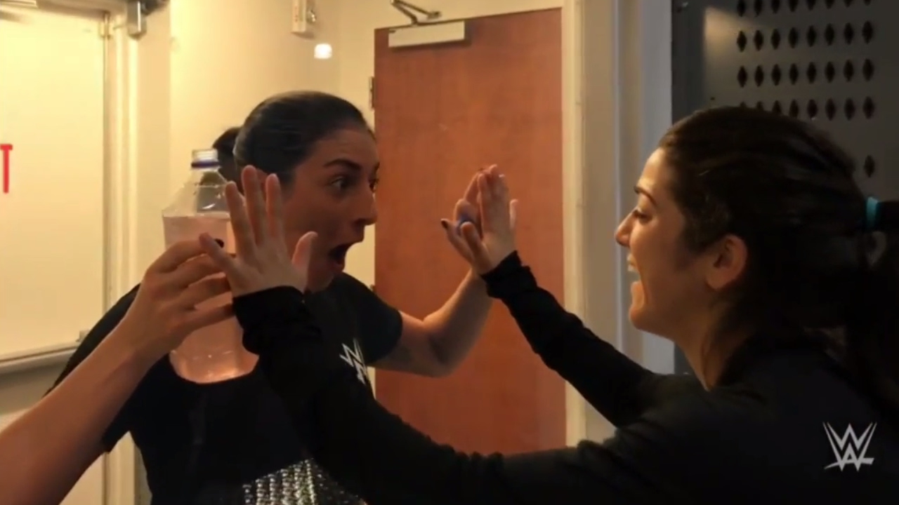 Bayley returns to the WWE Performance Center ahead of her WrestleMania ...