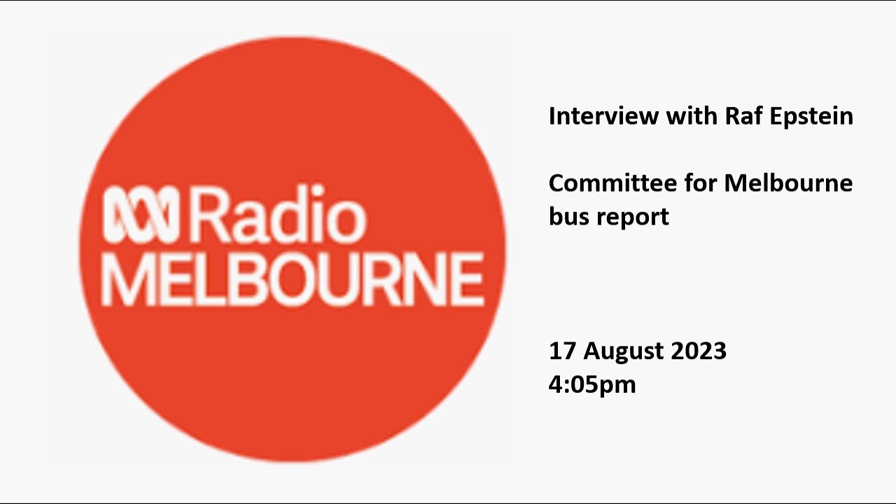 Buses in Melbourne Interview with Raf Epstein (ABC Drive 17/8/2023 ...