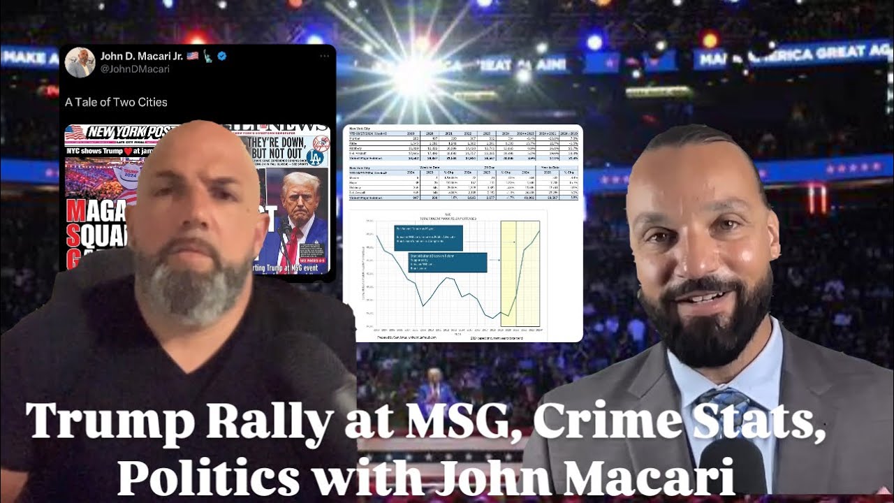 Trump rally at MSG, Crime Stats, Politics with guest John Macari | Ep ...
