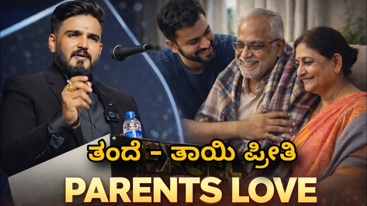 Father mother love ️Best Kannada motivational speech By Dr Rahul Devraj ...