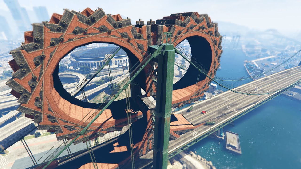 IMPOSSIBLE BRIDGE STUNTS! (GTA 5 Funny Moments) - YouTube