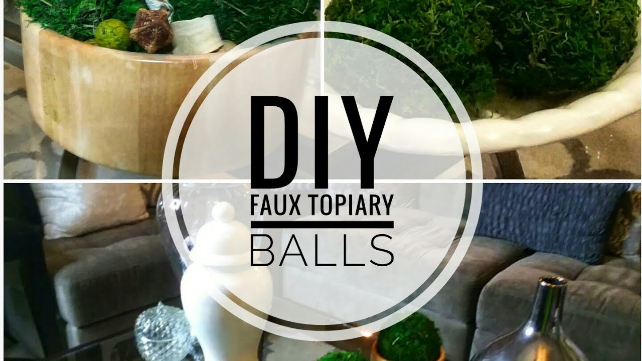 DIY Faux Topiary Balls - YouTube