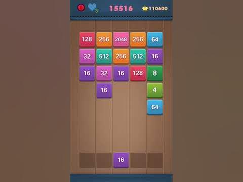 2048 shoot merge-wood block puzzle - YouTube
