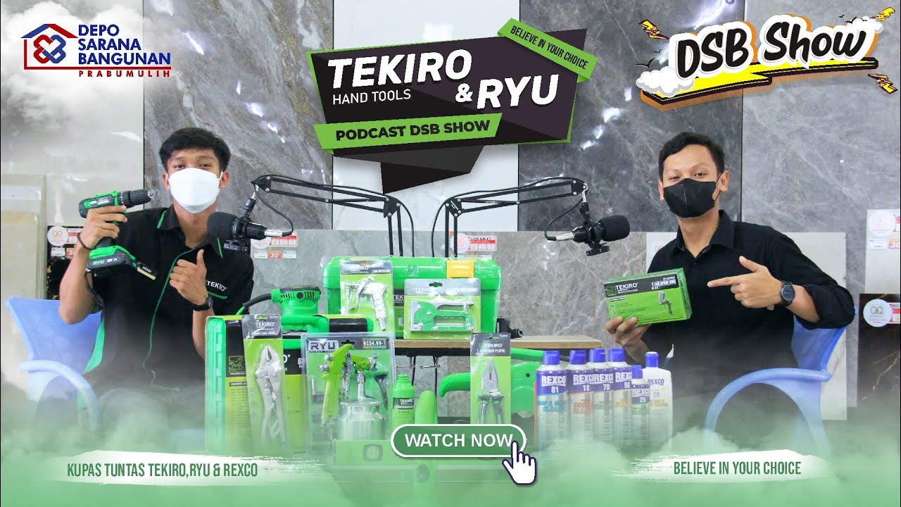 PODCAST DSB SHOW - Kupas Tuntas TEKIRO Hand Tools , RYU Power Tools ...