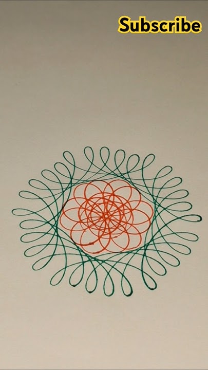 Spirograph design satisfying #ytshorts - YouTube