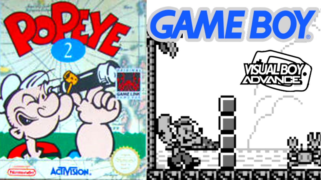 Popeye 2 (1994) Nintendo GameBoy Gameplay in HD (VisualBoy Advance ...