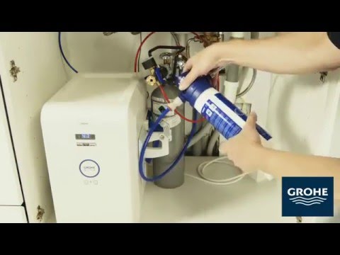 GROHE | GROHE Blue BWT Filter | Installation Video - YouTube