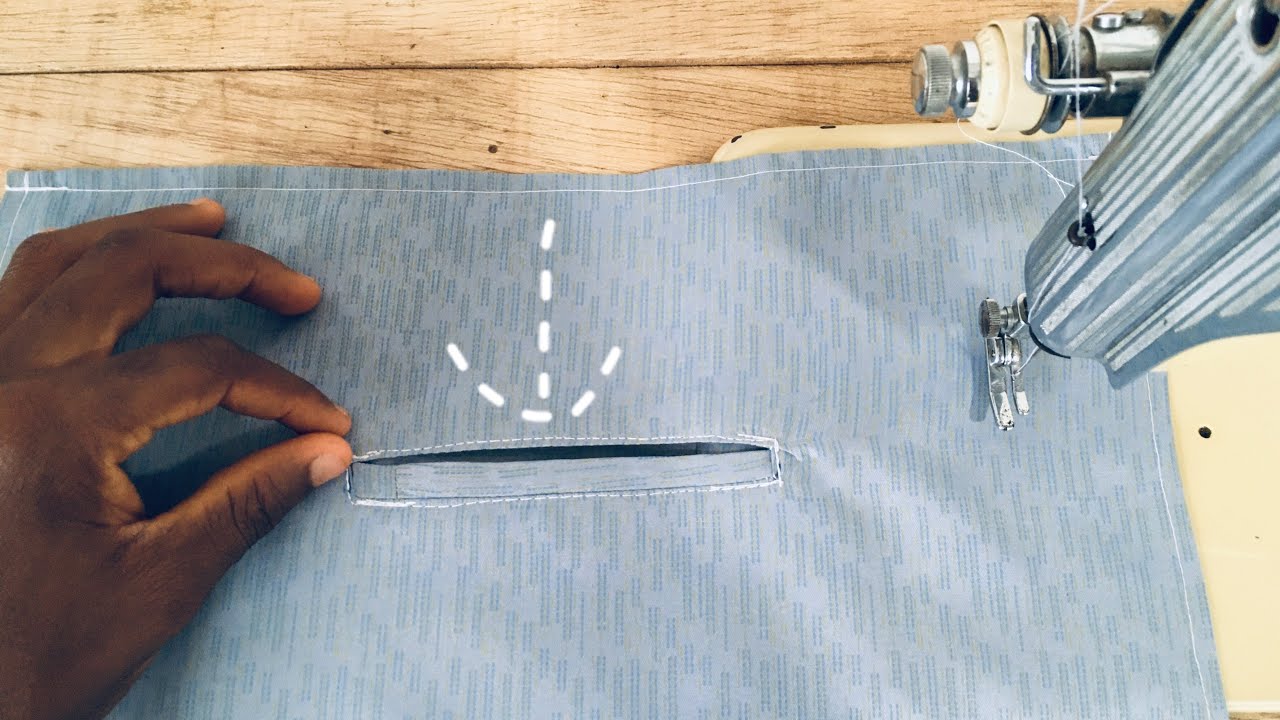 Welt Pocket Sewing Tutorial/How to sew Welt/Back Pocket Easily and ...