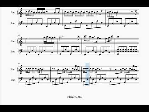 SEN YANIMDAYKEN  -MEDCEZİR DİZİ MÜZİĞİ -TOYGAR IŞIKLI-PİYANO NOTALARI