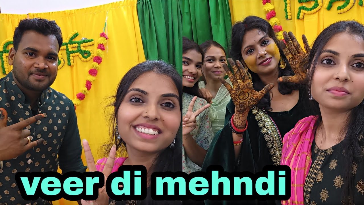 pehla function suru shadi ka😍mehndi function😍veer di wedding - YouTube