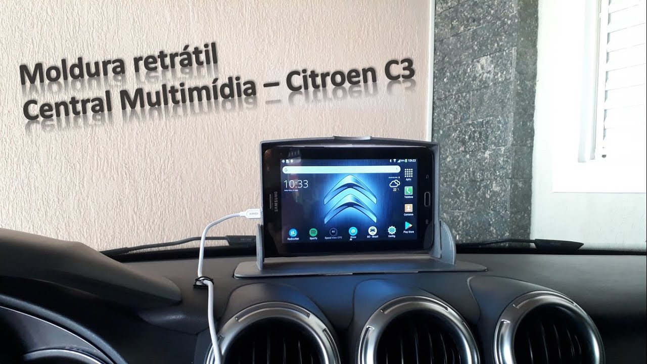 Carcaca Da Tela Multimidia Do Citroen C3 - zzy