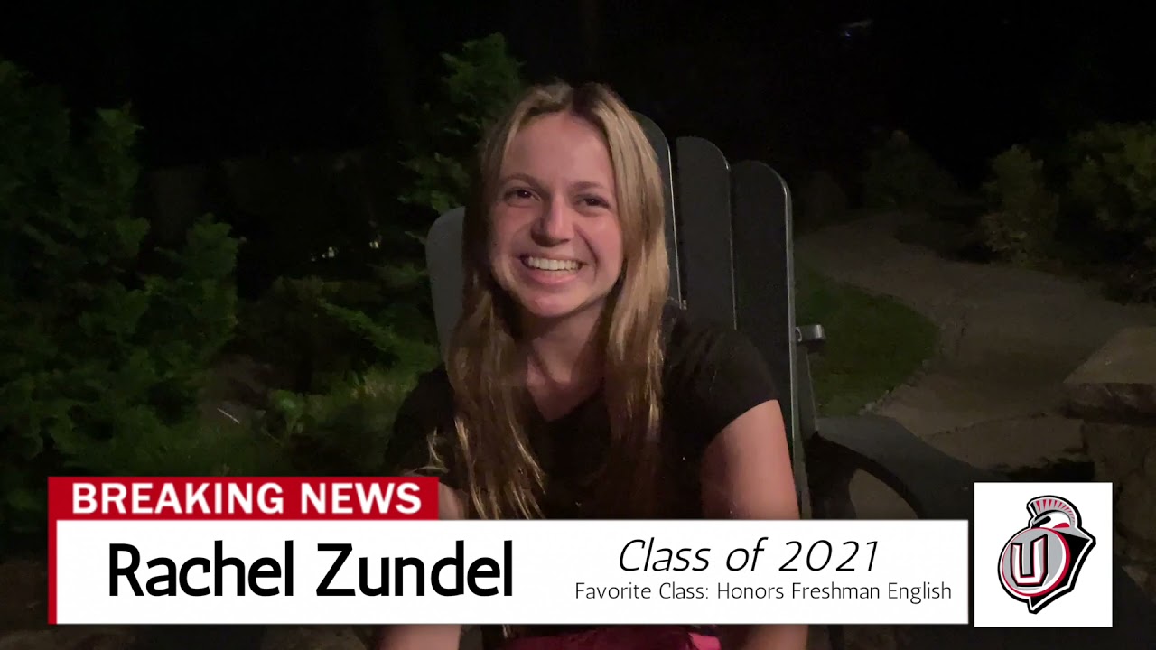 Union High School Senior Recognition - Rachel Zundel - YouTube