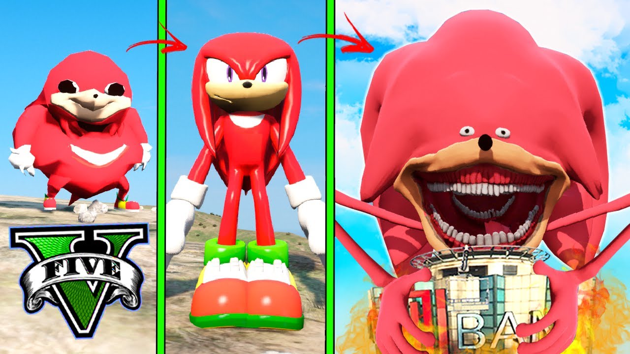 ATUALIZEI o KNUCKLES FEIO até o SHIN KNUCKLES TAPES no GTA 5 - YouTube