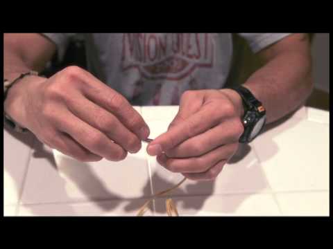 How To Tie a Coup Feather - YouTube